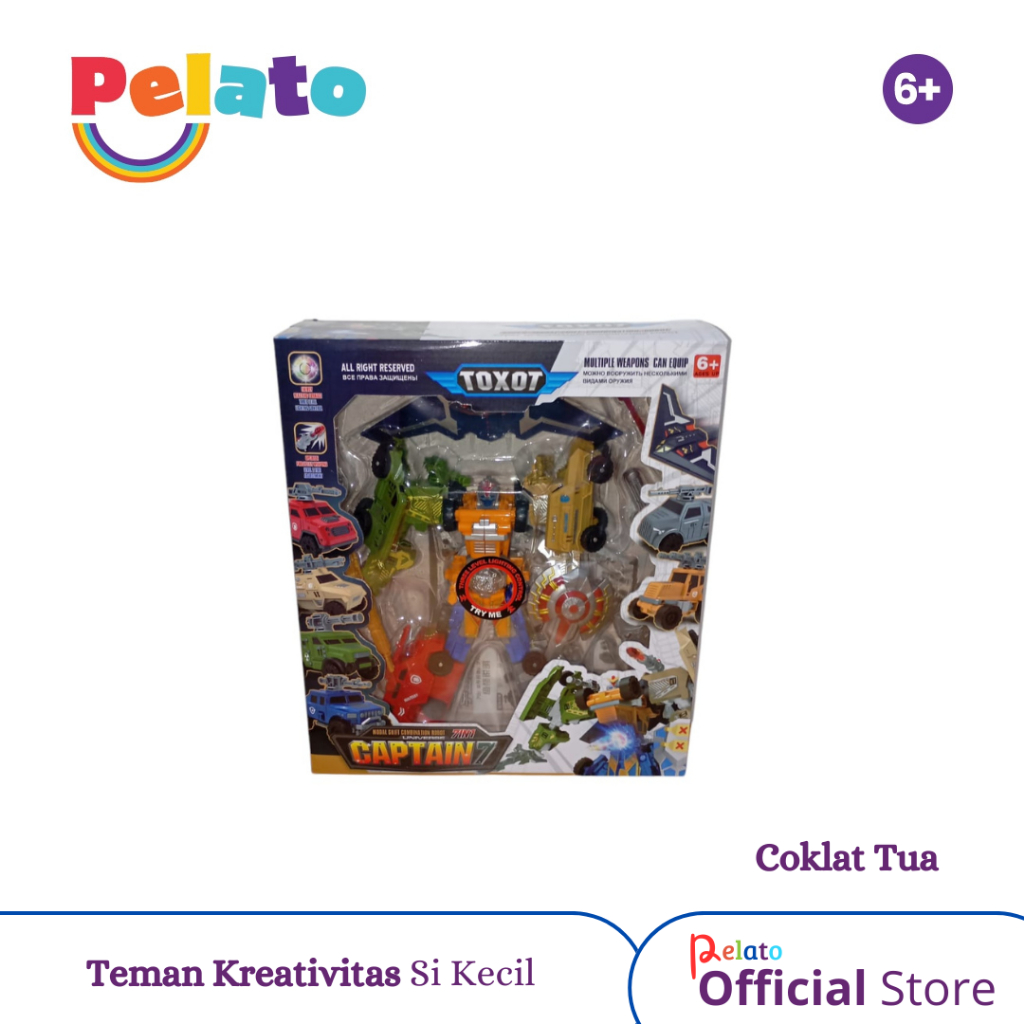 Jual PELATO Mainan Robot Figure Robot Toxot Captain7 Tranform Captain ...