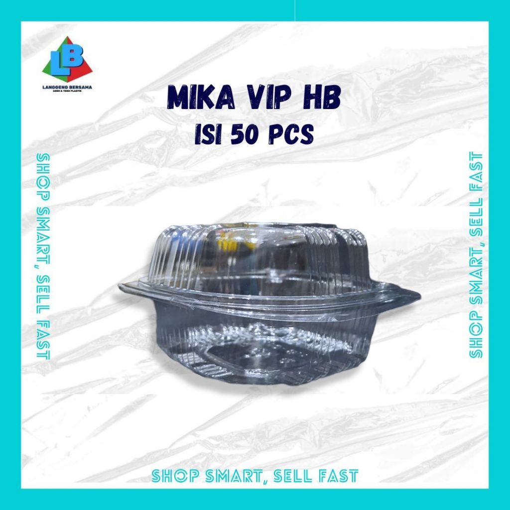 Jual Mika VIP HB-01N Isi 50 Pcs, Warna Bening, Foodgrade. | Shopee ...