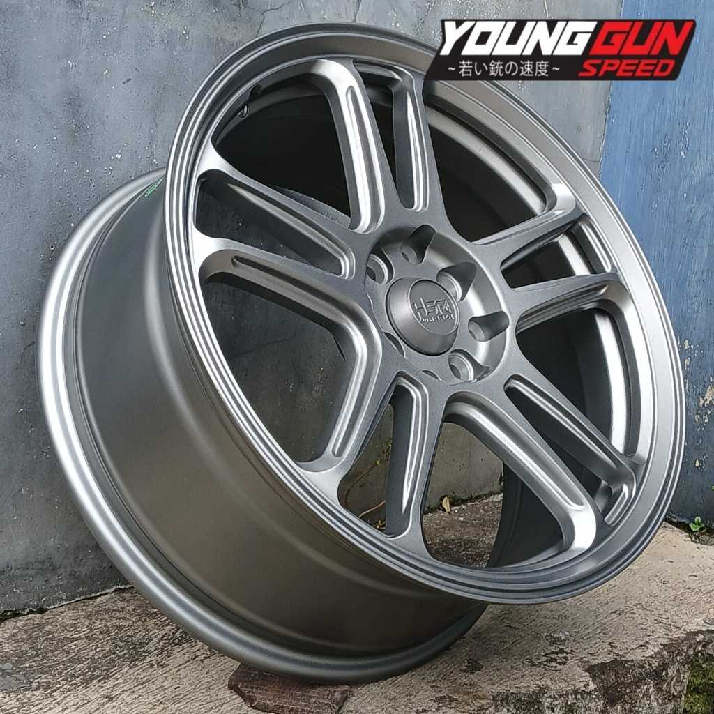 Jual Velg mobil ring 17 hsr nx spo for jazz mobilio yaris raize rocky pelek racing R17 Grey ...