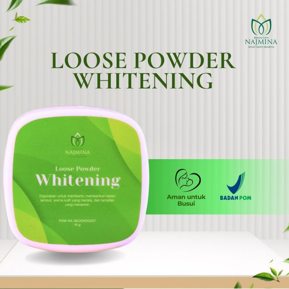 Jual Bedak Tabur Whitening by Najmina Beauty Care | Shopee Indonesia