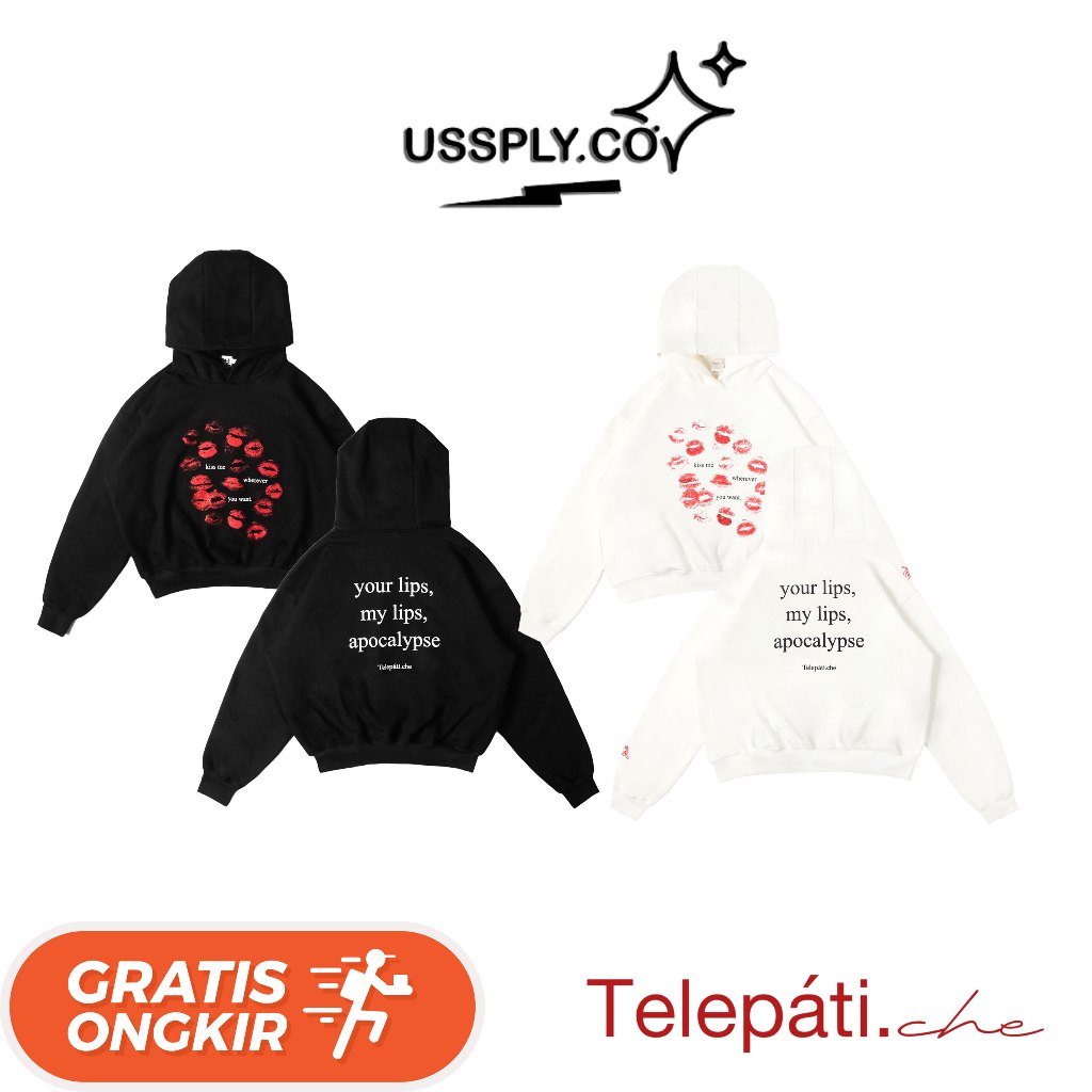 Jual TELEPATI.CHE HOODIE KISSME | Shopee Indonesia