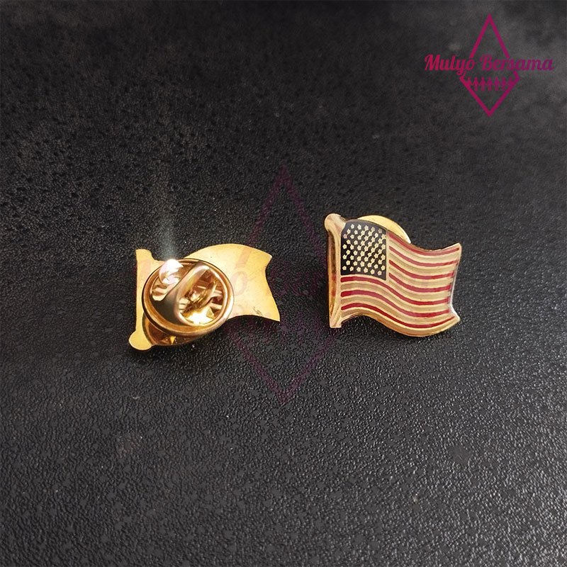 Jual Pin Bendera Negara Amerika Pin Amerika Serikat Flag Pin Amerika ...