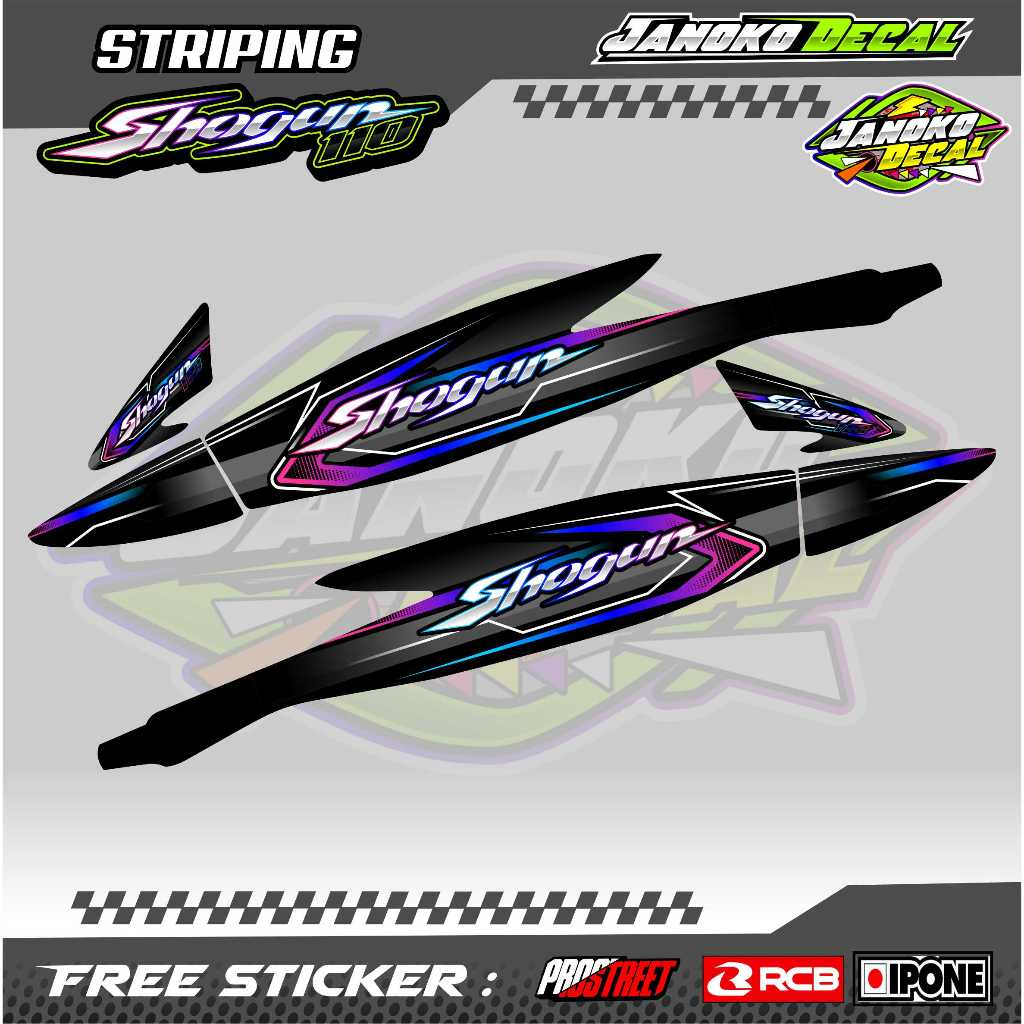 Jual STRIPING VARIASI SUZUKI SHOGUN R 110 / STICKER LIST VARIASI MOTOR ...