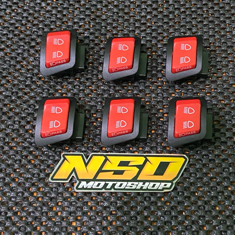 Jual Tombol Saklar Pass Beam Dimmer Beam 4pin Vietnam Merah Untuk Honda ...