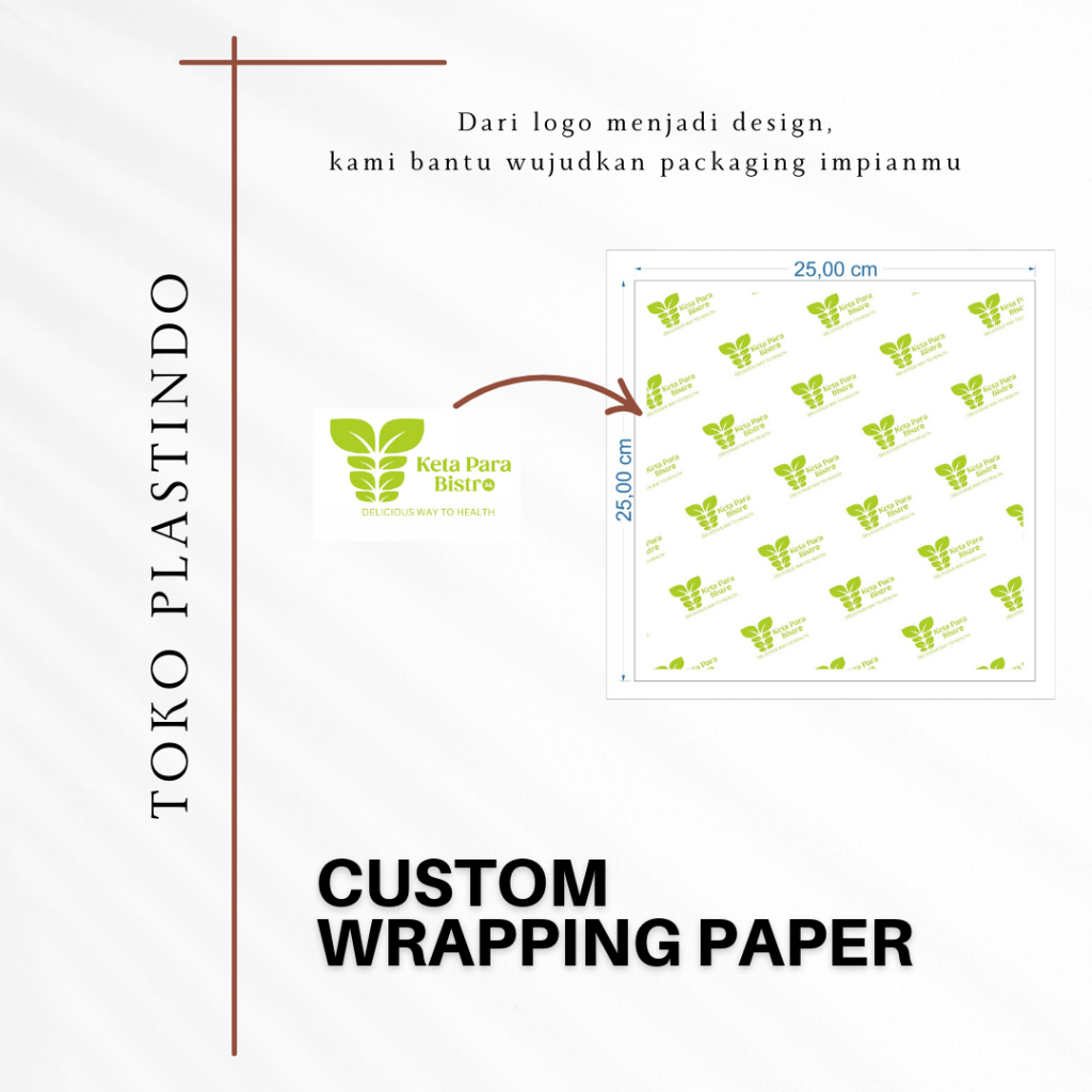 Jual Custom Kertas Roti / Cetak Kertas Wrapping / Kertas Minyak ...