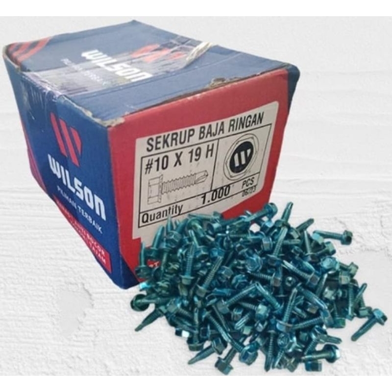 Jual BAUT KNOPI WILSON 10X19 (1 KTK) / BAUT SEKRUP BAJA RINGAN Roofing ...