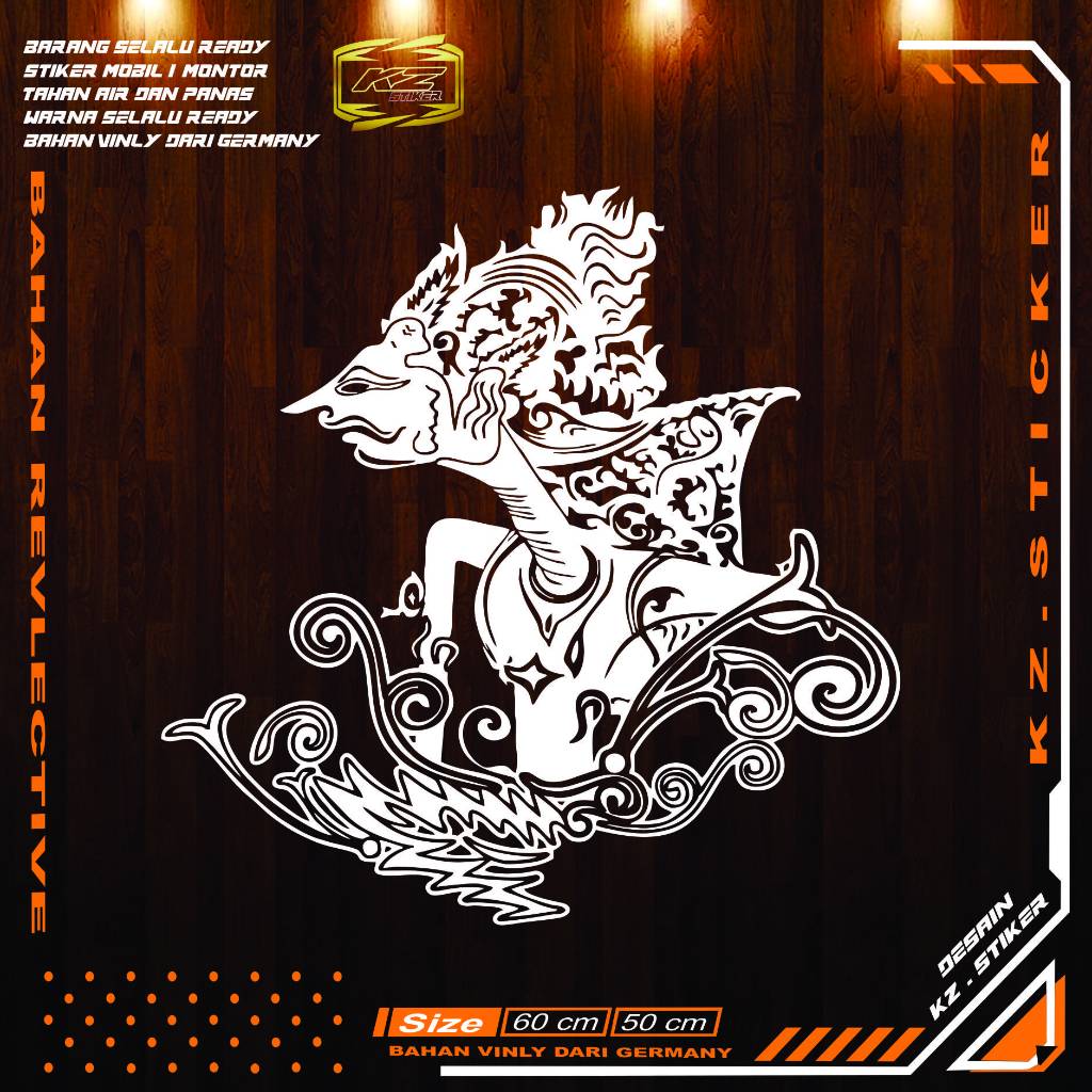 Jual Cutting stiker wayang arjuna stiker wayang stiker mobil | Shopee ...