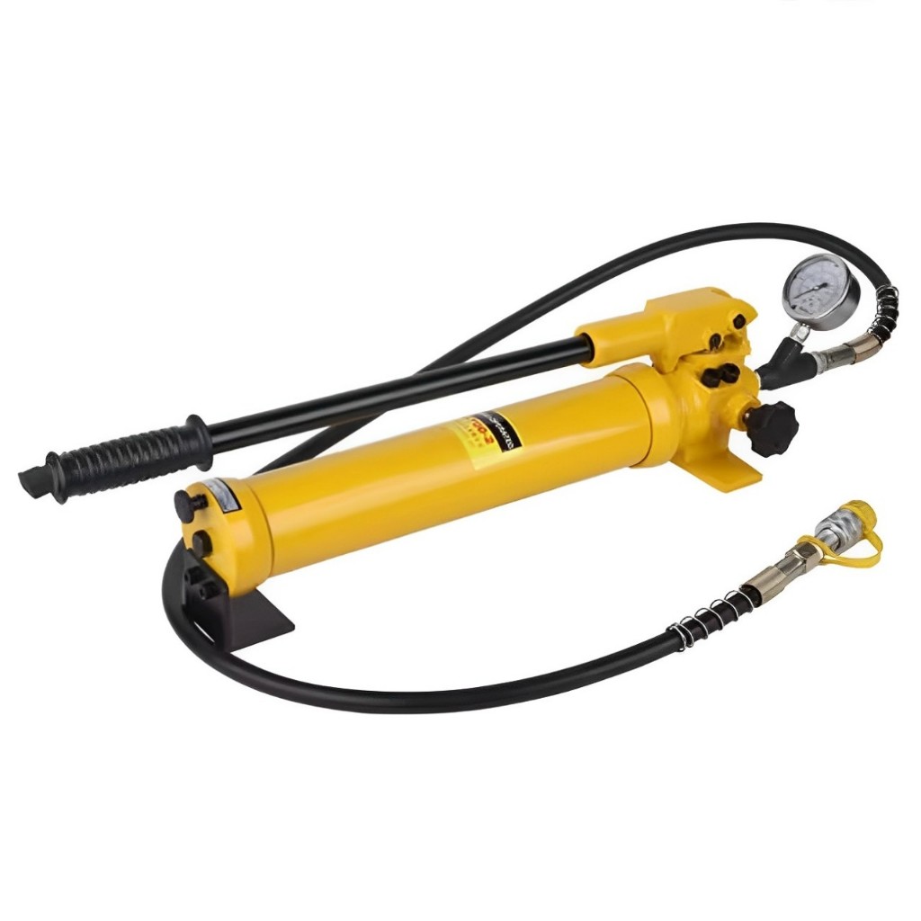 Jual Manual Hydraulic Pump + Pressure Gauge CP-700-2 (900 ml, 700 bar) / Pompa Manual Hidrolik ...
