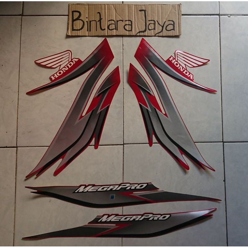Jual Sticker Lis Striping Honda Megapro Primus tahun 2008 Merah ...