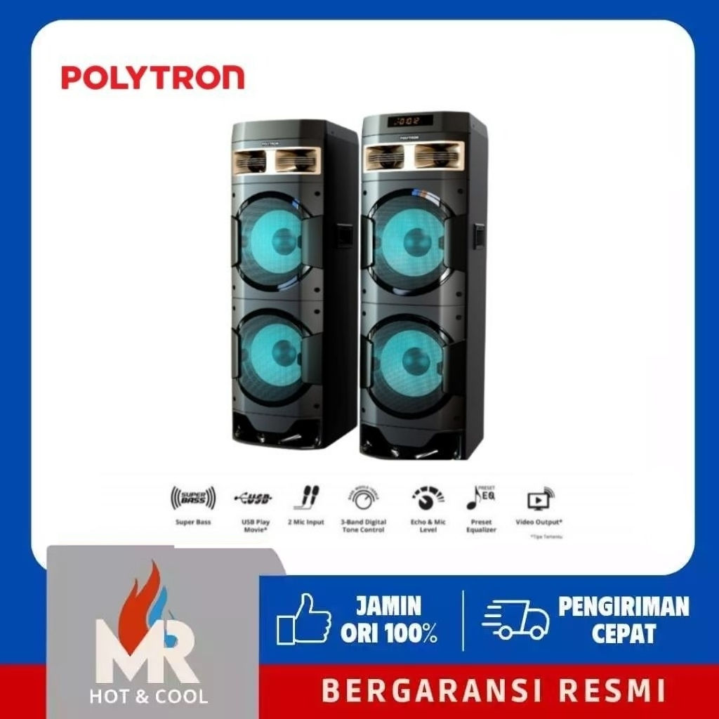 Jual POLYTRON PAS10DF22 Speaker Aktif Bluetooth Radio FM PAS 10DF22 ...