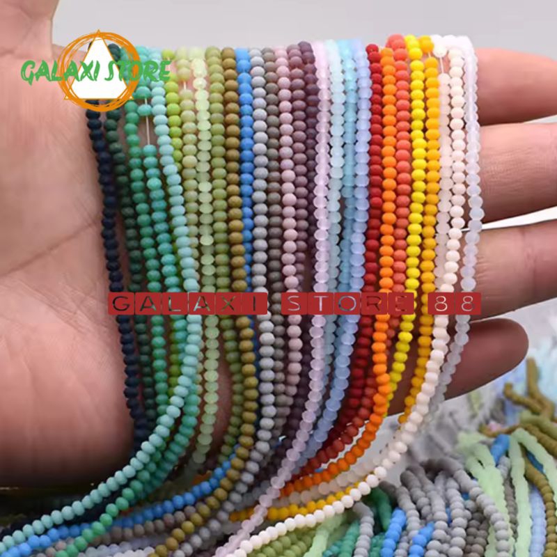 Jual Manik Manik Kristal Ceko Doff 04/06/08mm Manik Manik Ceko Bahan ...