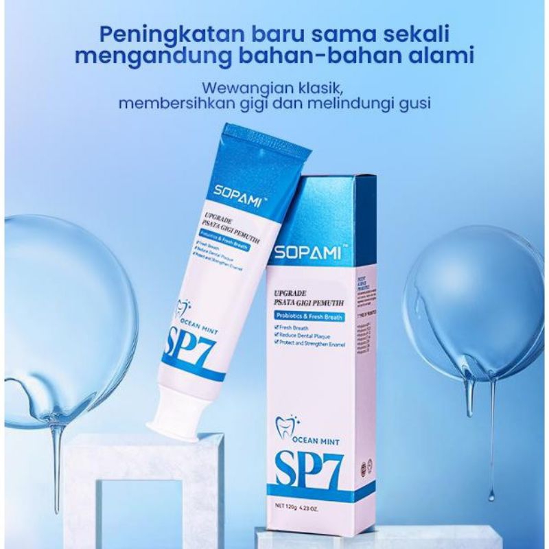 Jual sopami sp7 pasta gigi pemutih odol gigi kuning hilangkan bau mulut ...