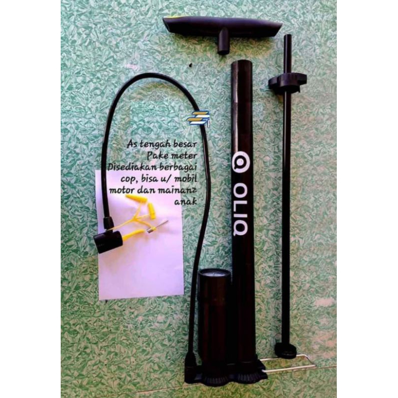 Jual Pompa Angin Ban Sepeda, Motor, Mobil Body Besi Coating merk Oliq ...