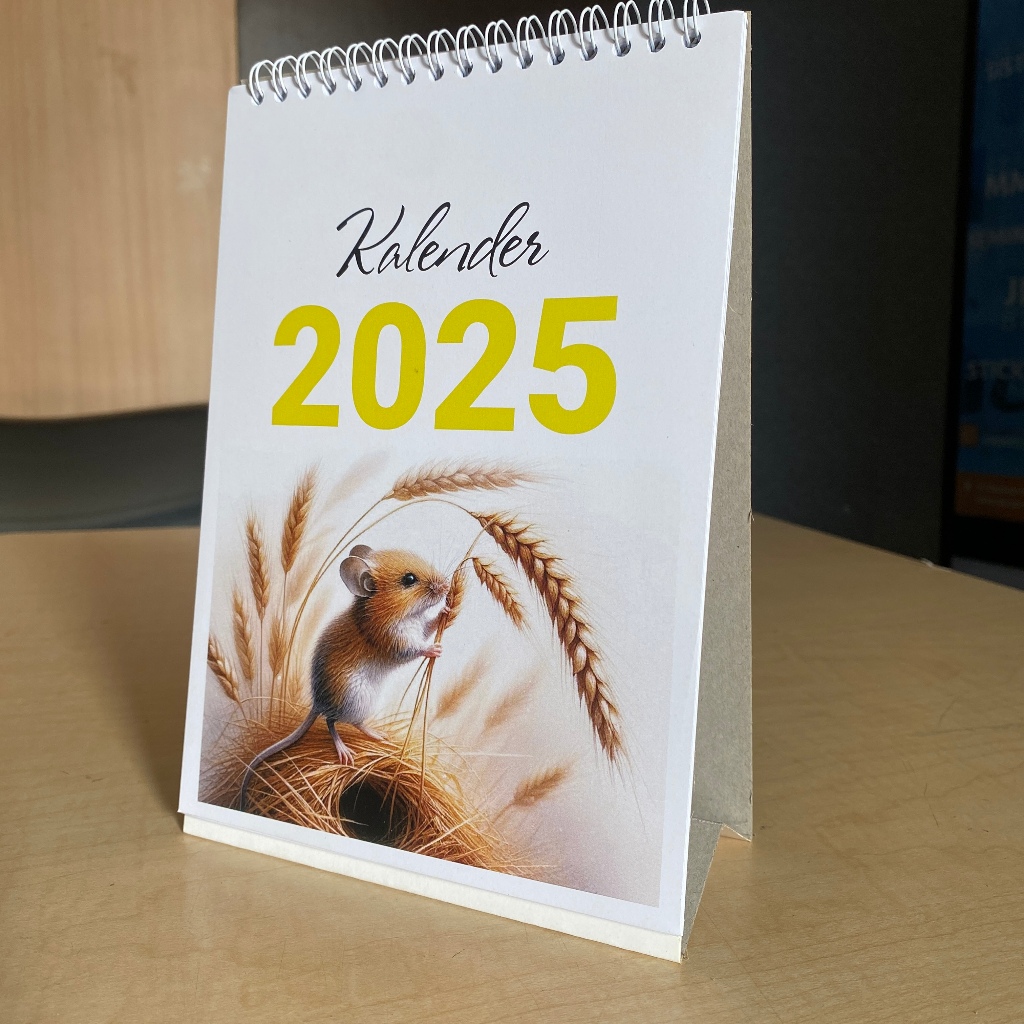 Jual Mini Kalender Custom Tahun 2025 / Kalender Meja Kecil 2025 Ukuran ...