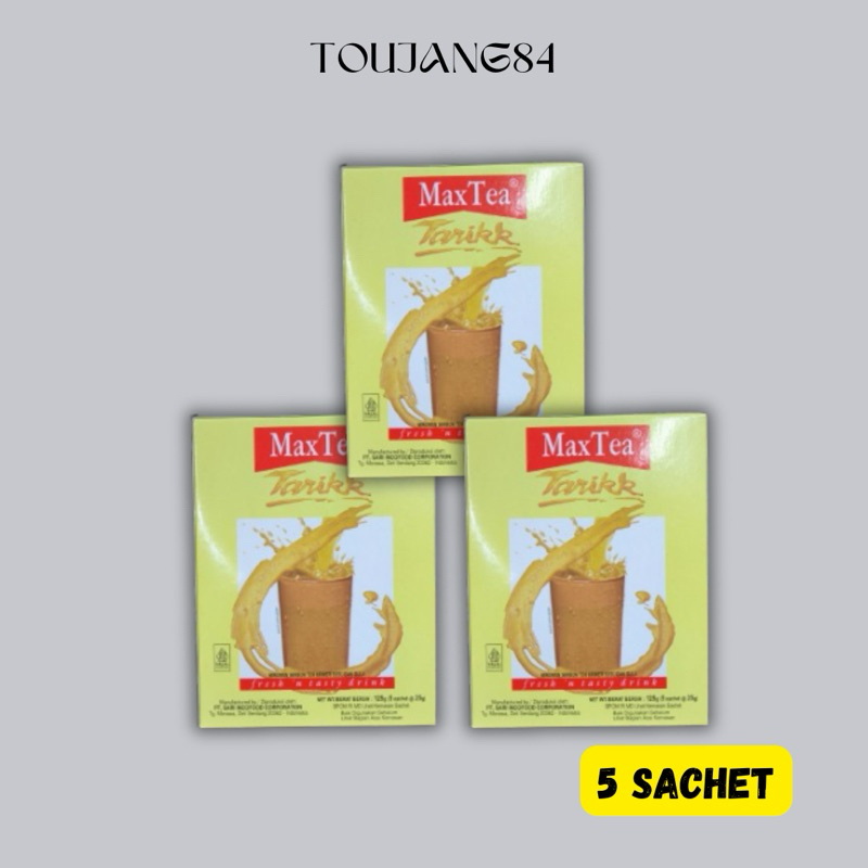 Jual Max Tea Instan Drink Tarikk Box 5Sachet @25g | Shopee Indonesia