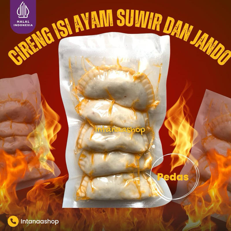 Jual CIRENG ISI JANDO PEDAS /AYAM SUWIR PEDAS/KEJU/USUS PEDAS/BASO ...