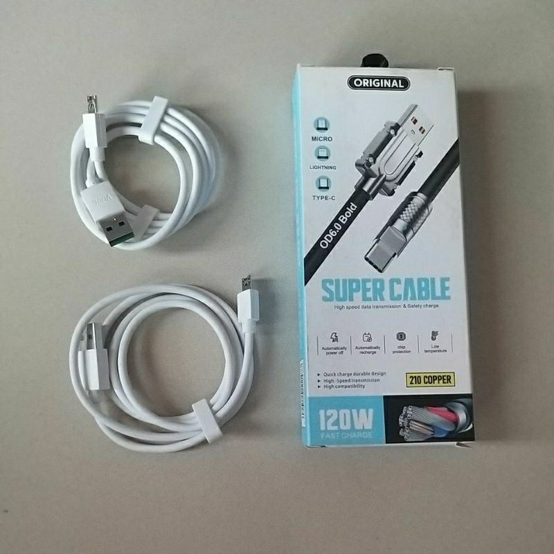 Jual Dijual murah Cable cas hp, kabel charger, 1 kotak isi 2 kabel ...