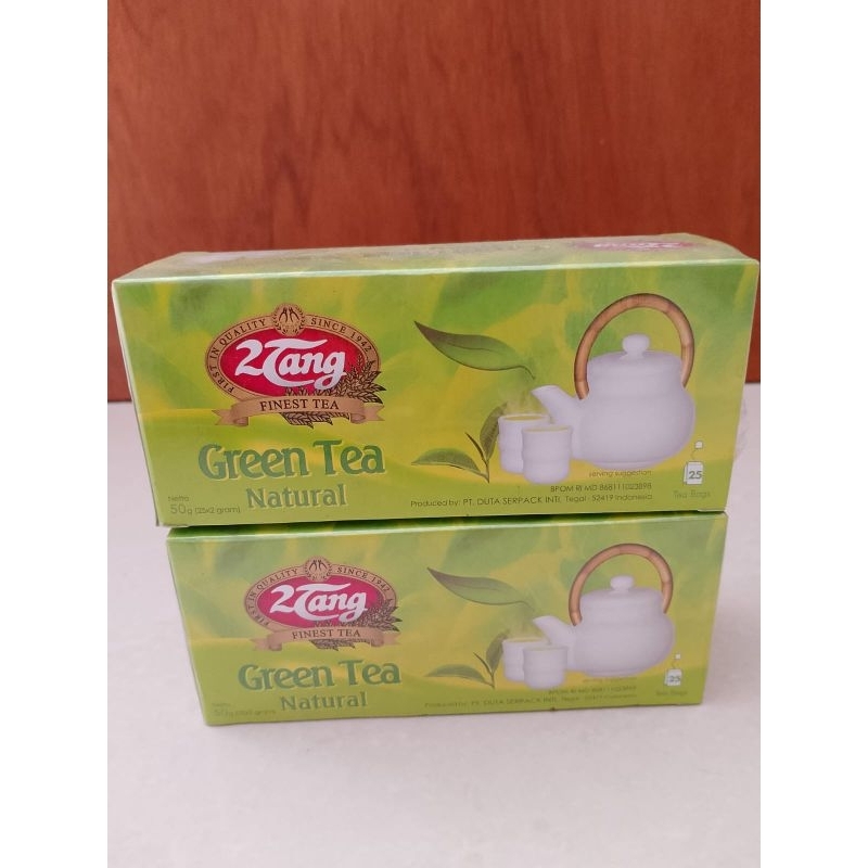 Jual Teh 2 tang green Tea Natural isi 25kantong | Shopee Indonesia