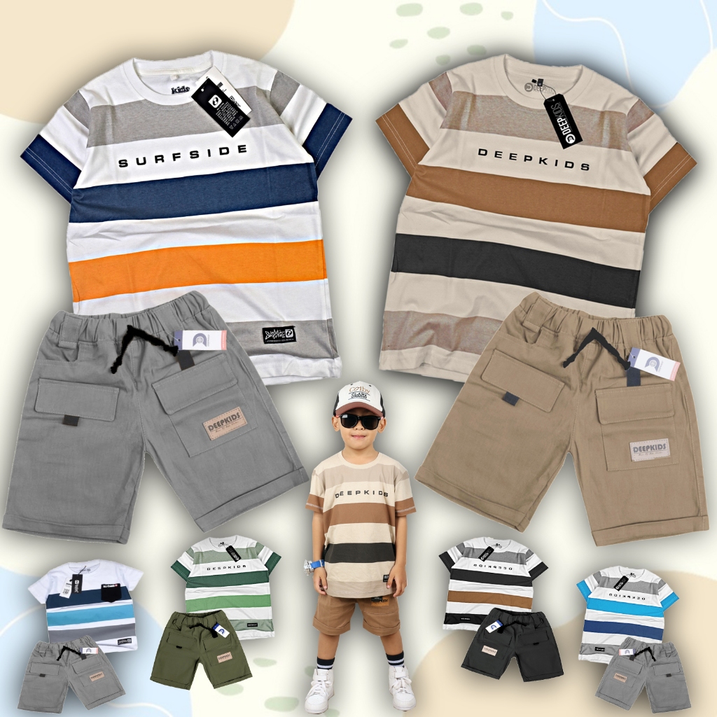 Jual Setelan Anak Laki Laki Distro Usia 1-12 Tahun Bahan Cotton 30S ...