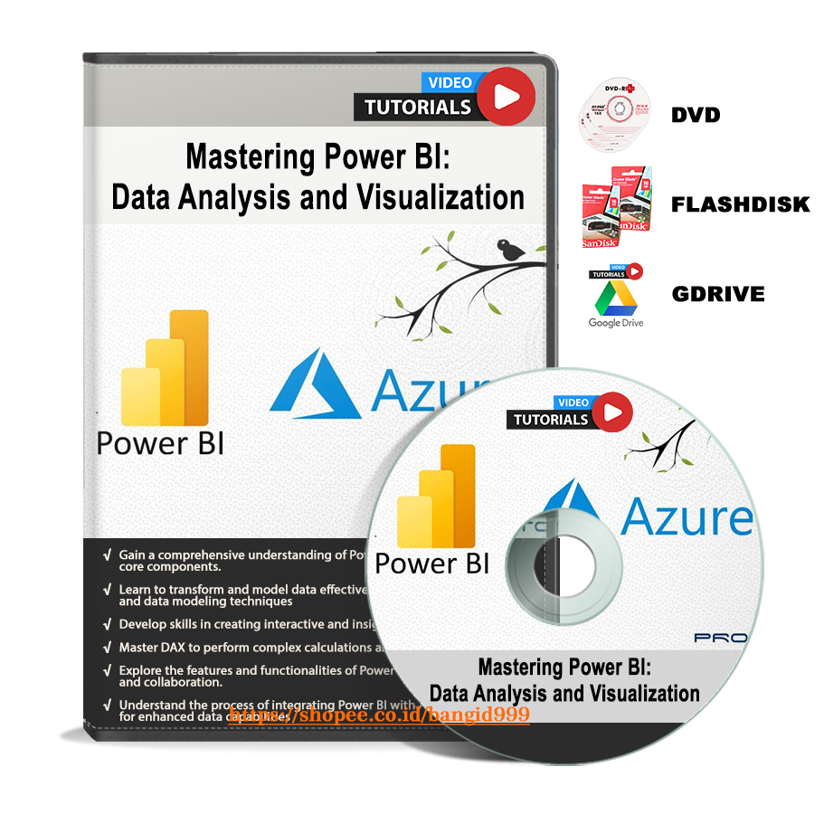 Jual VIDEO TUTORIAL Mastering Power BI Data Analysis and Visualization | Shopee Indonesia