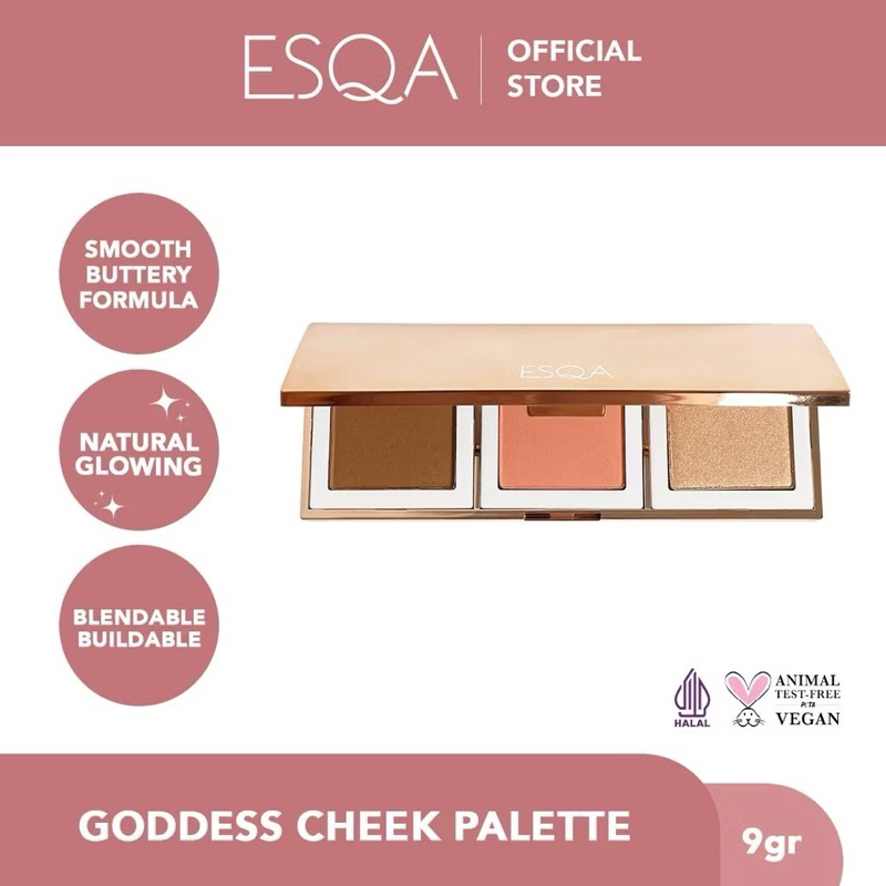 Jual ESQA Goddess Cheek Palette 9g | Shopee Indonesia