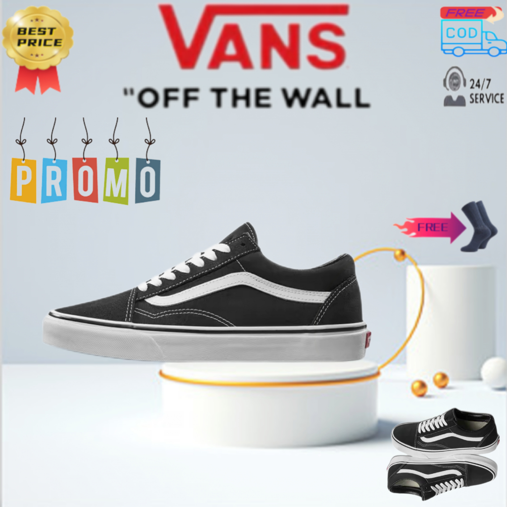 Jual Vans Old Skool Black White Classic Original | Shopee Indonesia