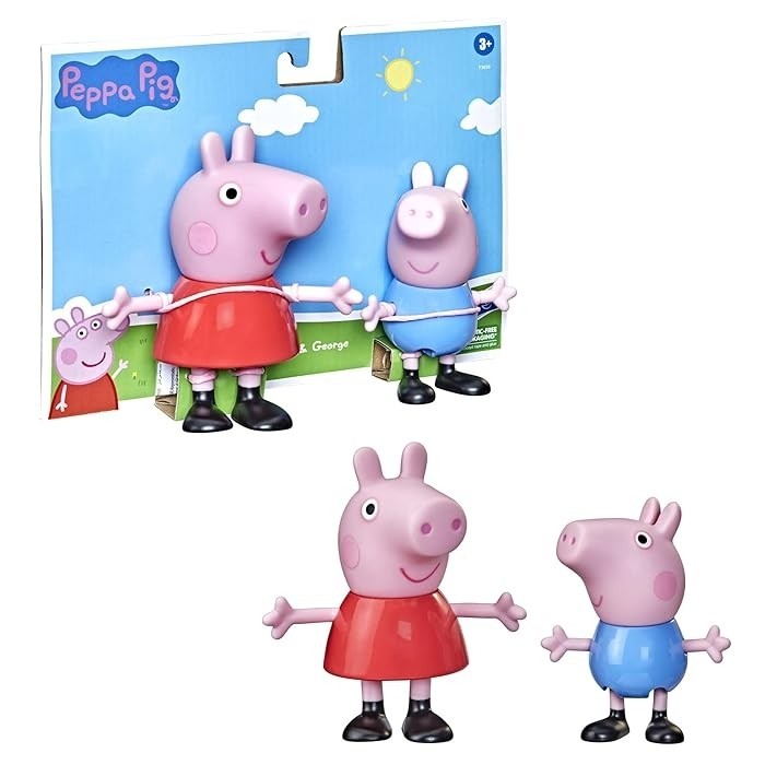 Jual Peppa Pig Peppa and George Preschool Figure Set Toy | Shopee Indonesia