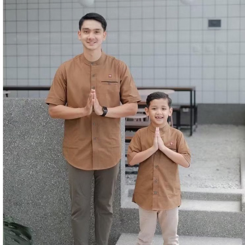 Jual KOKO COUPLE AYAH DAN ANAK MOTIF ZIDAN PREMIUM TERBARU 2025 ...