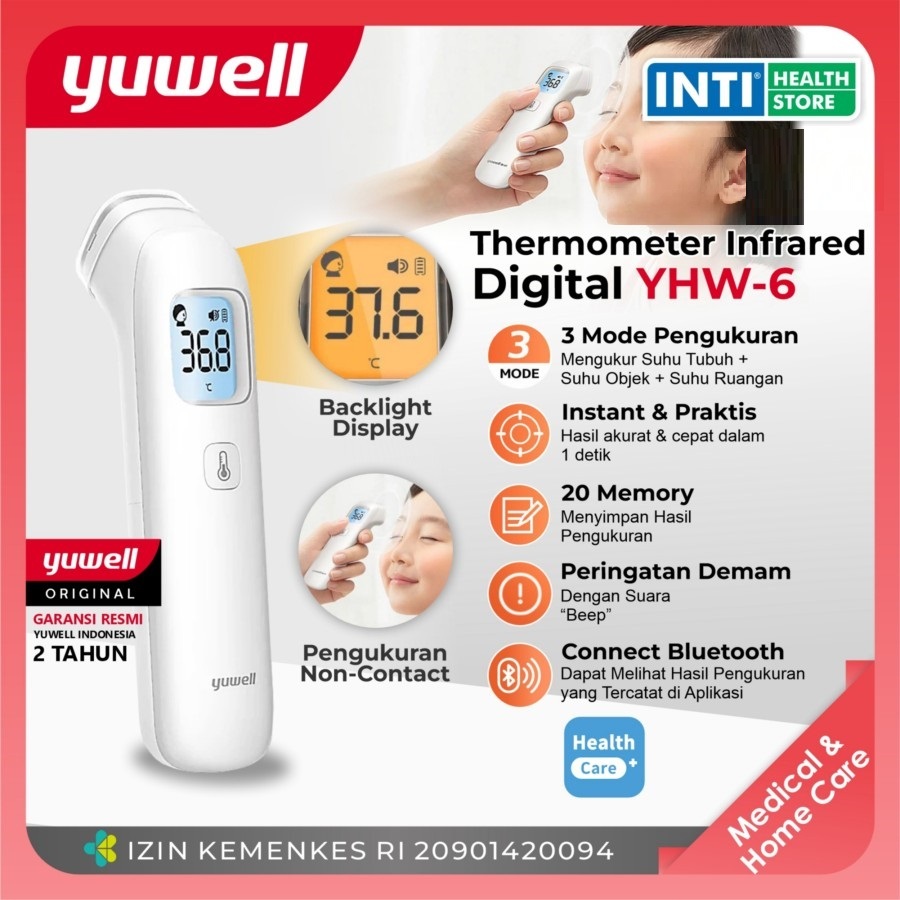 Jual Yuwell | Termometer Digital Infrared Smart Bluetooth YHW 6 ...