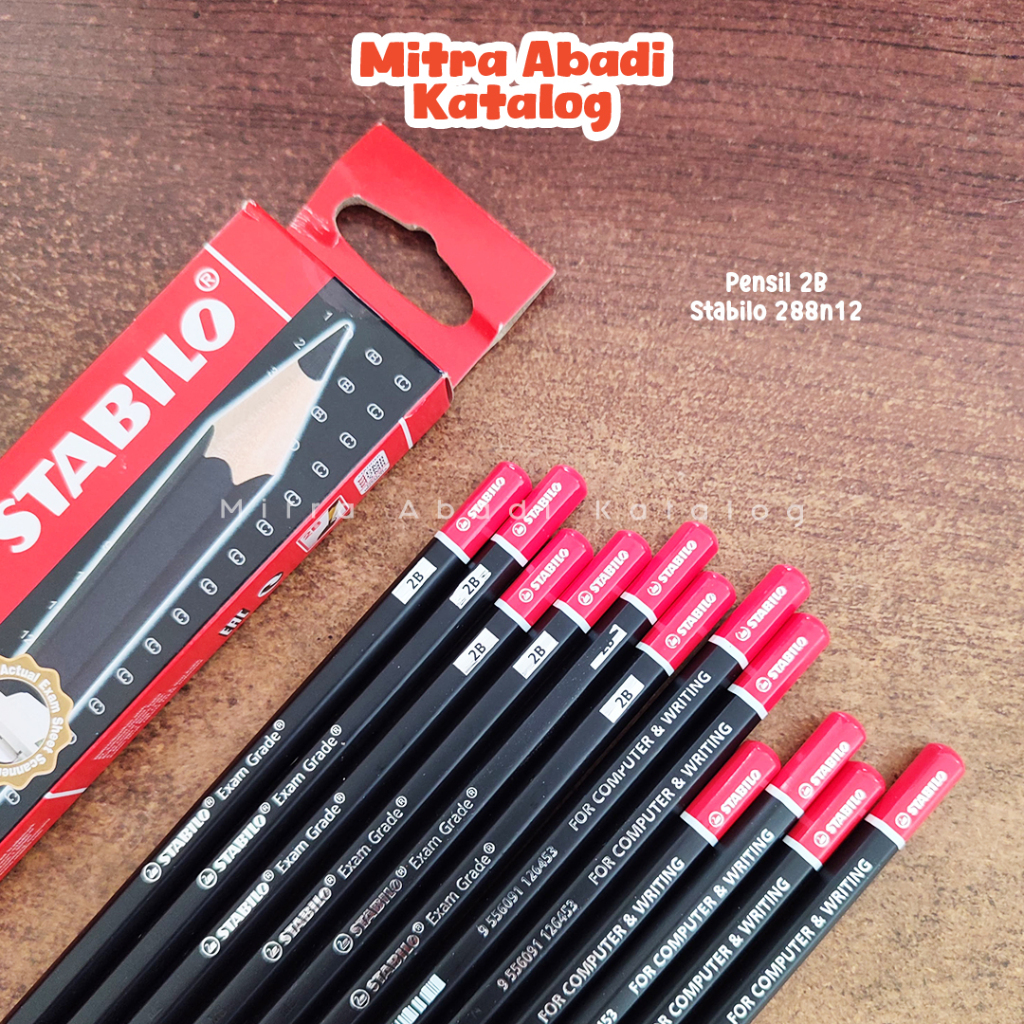 Jual (12 PCS) PENSIL 2B STABILO 288N12 / 1 pack pak pencil kayu pena ...