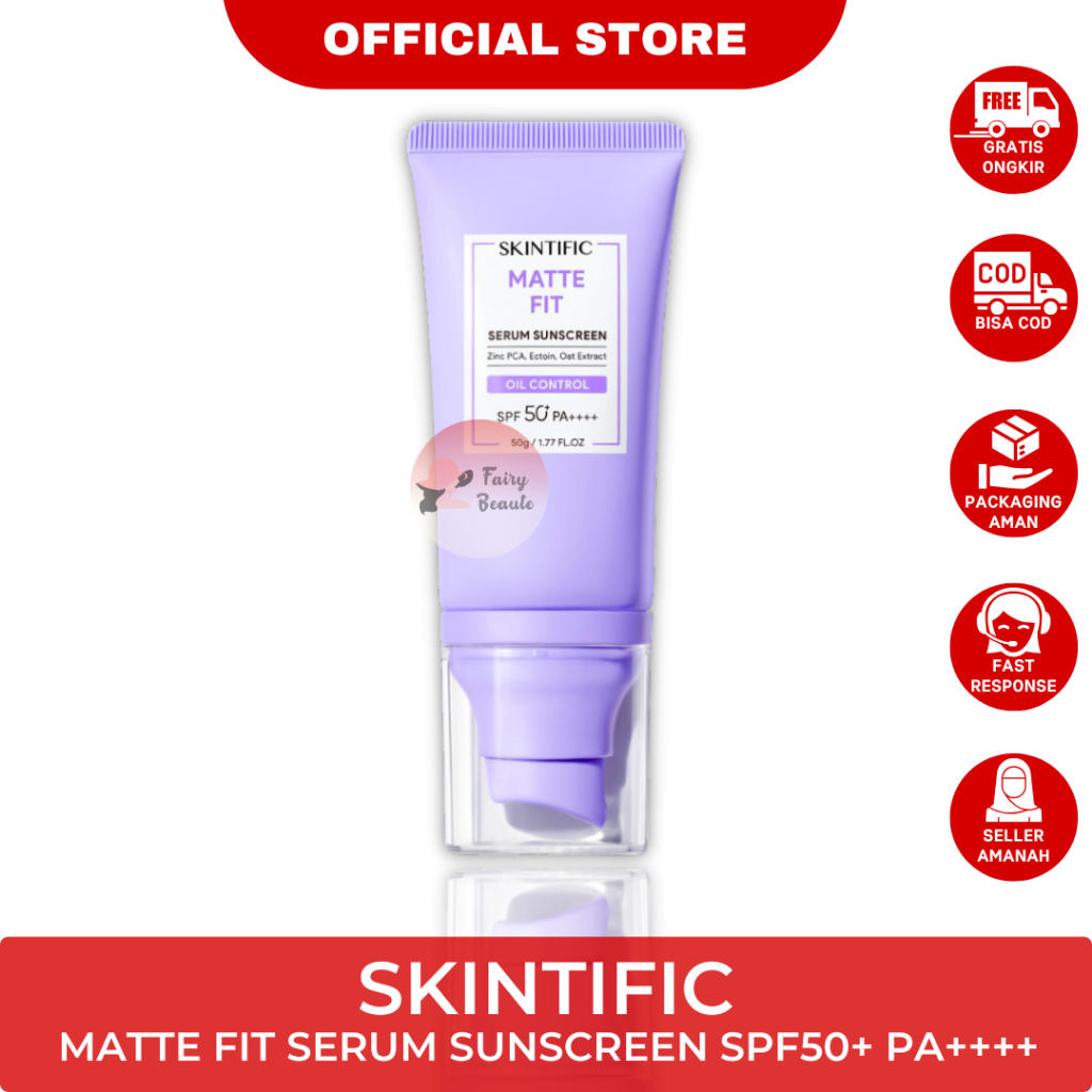 Jual Skintific Matte Fit Serum Sunscreen SPF50+ PA++++ BPOM ORIGINAL ...