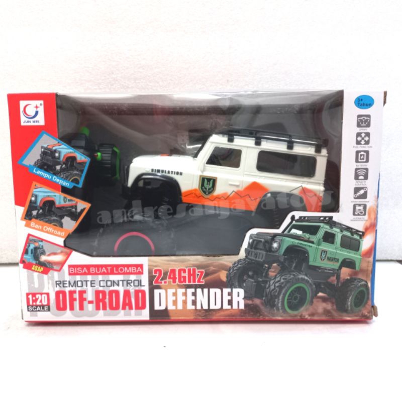 Jual Mobil RC Off Road Jeep Defender Remote Control Mobil Jip no 3688 ...