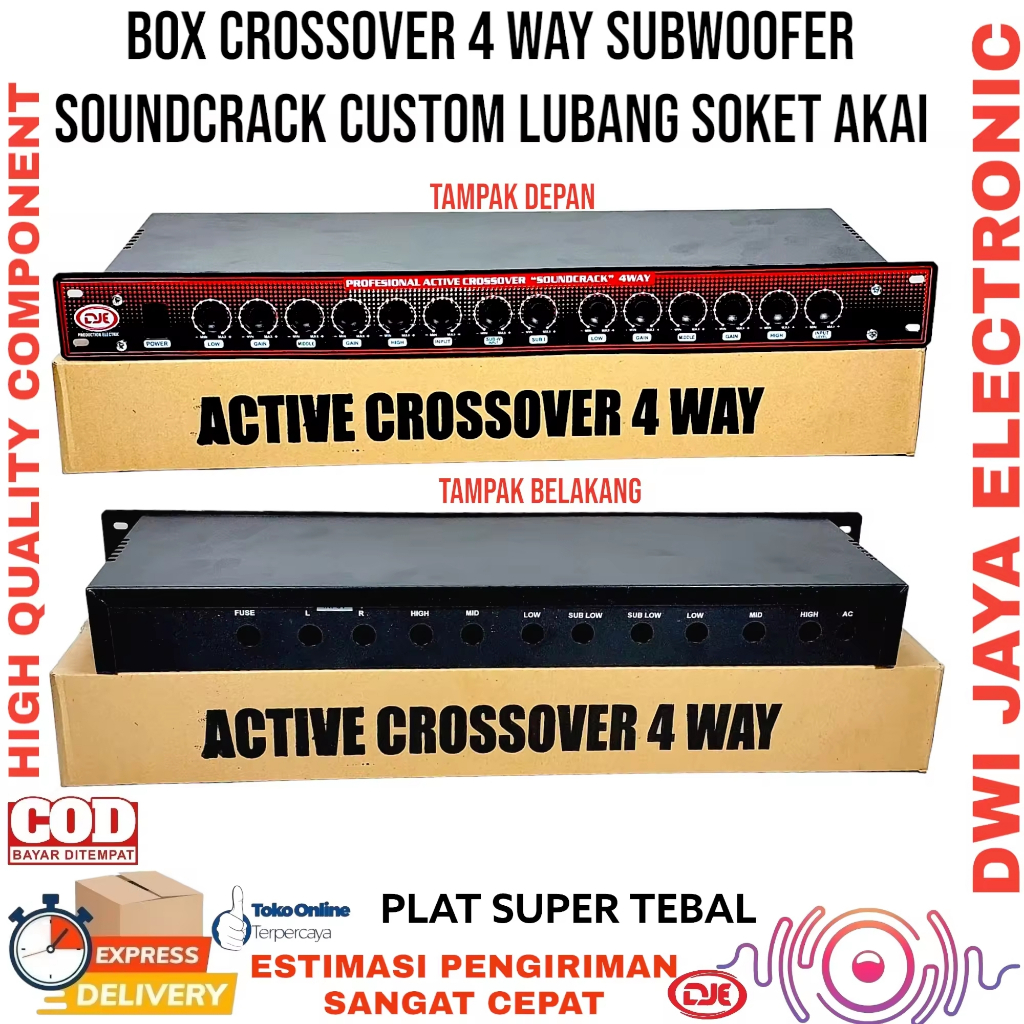 Jual BOX CROSSOVER AKTIVE 4 WAY COSTUM DJE box krosever aktif 4 way | Shopee Indonesia