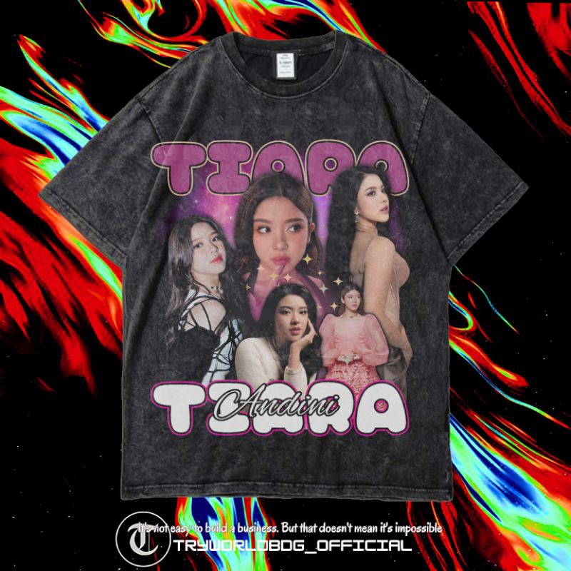 Jual TRYWORLDBDG OFFICIAL "TIARA ANDINI" KAOS OVERSIZED | KAOS WASHED ...