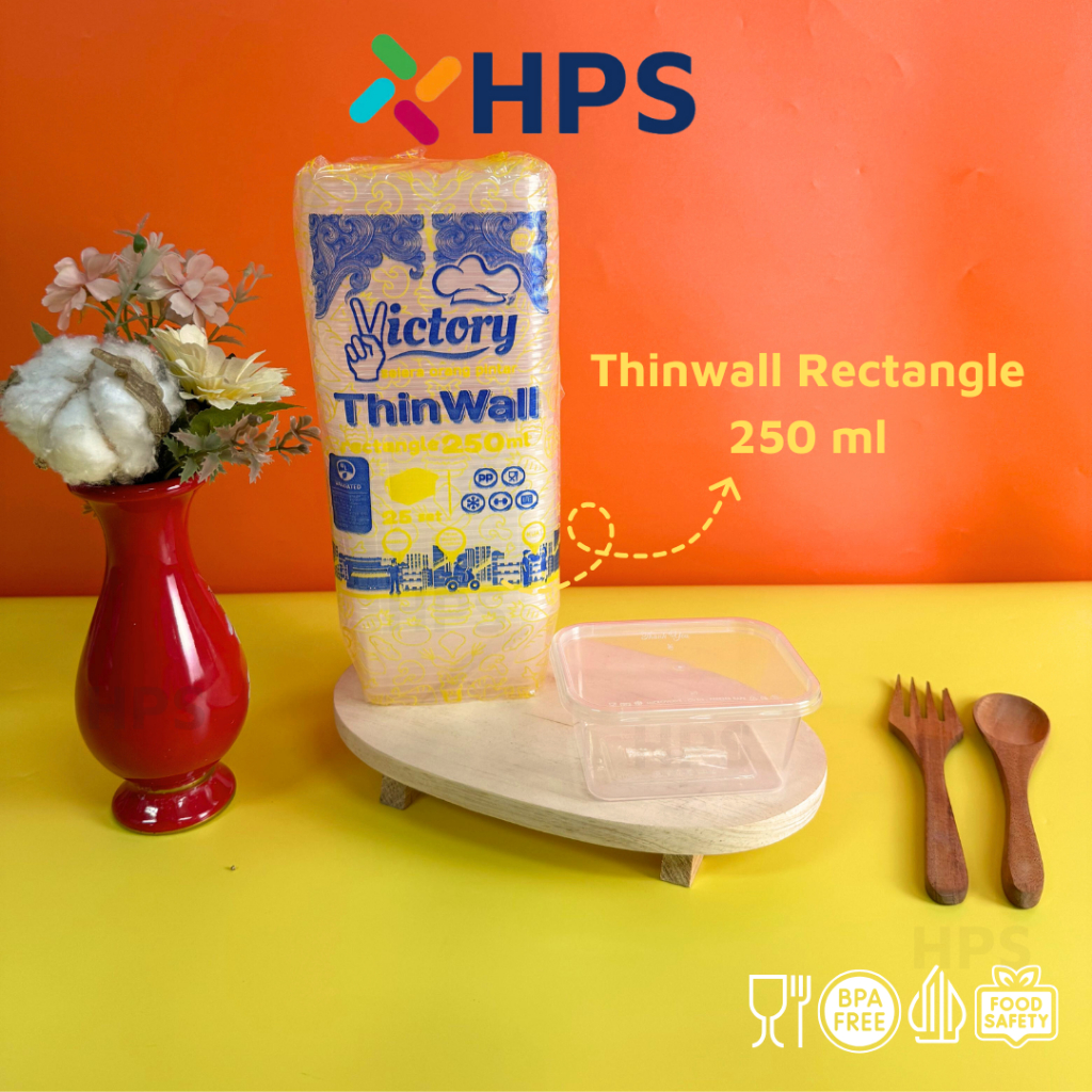 Jual Thinwall 250ml PERSEGI PANJANG Container Plastik Rectangle TAKE ...