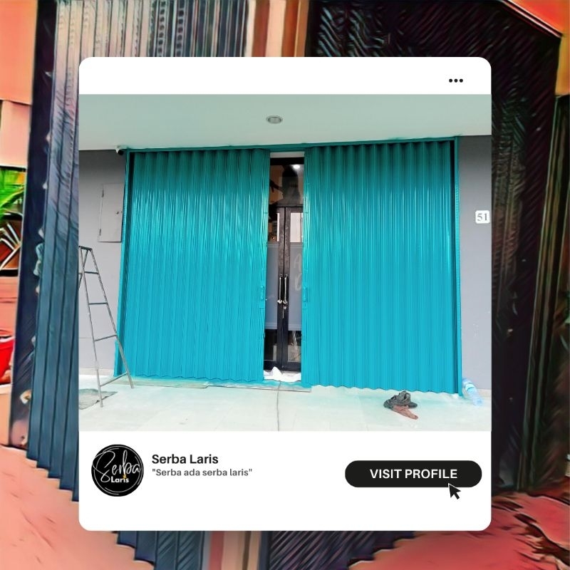 Jual folding gate rolling door untuk pintu garasi atau pintu toko ...