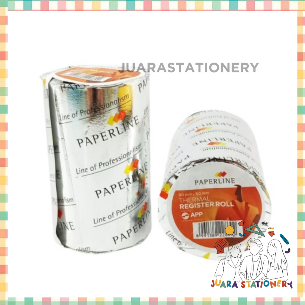 Jual (129) Kertas Thermal Paperline 57x30 / Kertas Printer Thermal ...