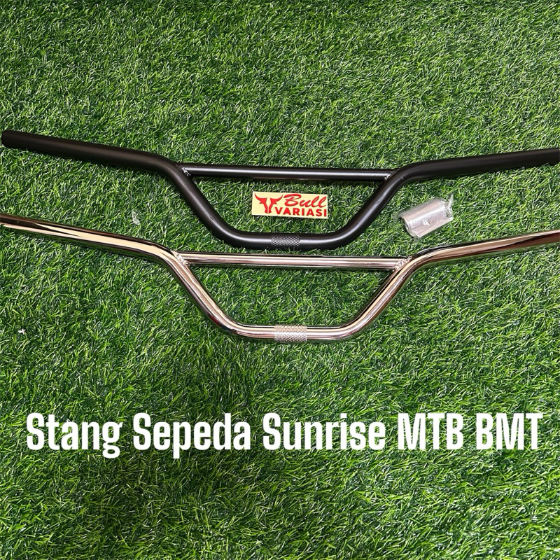 Jual Stang Sepeda Sunrise Bar Stang Handlebar Sunrise Bar Sepeda MTB BMT | Shopee Indonesia
