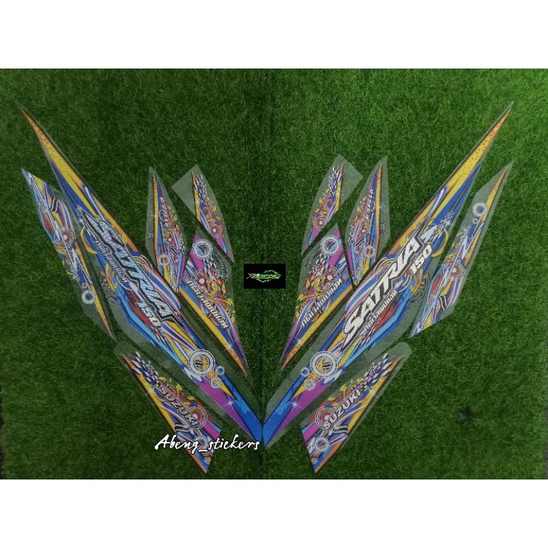 Jual STRIPING STICKER TRANSPARAN SATRIA FU FACELIFT FONT HOLOGRAM ...