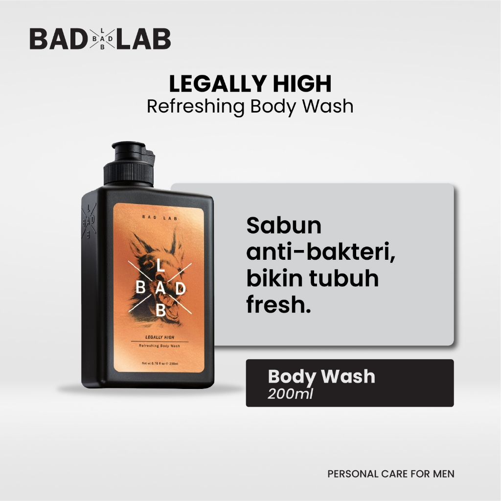 Jual BAD LAB Legally High Refreshing Body Wash 200ml - Sabun Mandi ...