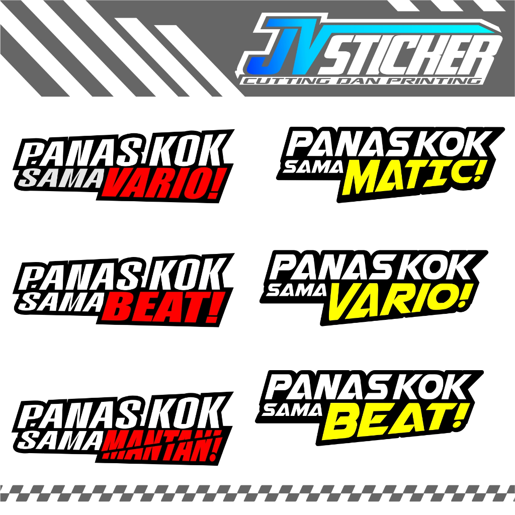 Jual stiker keren panas kok sama matic cutting sticker | Shopee Indonesia