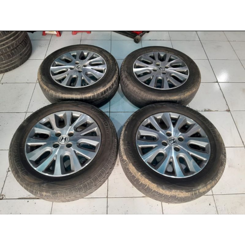 Jual VELG MOBIL BEKAS HONDA MOBILIO RING 15 PLUS BAN 185 65 15 Gt radial | Shopee Indonesia