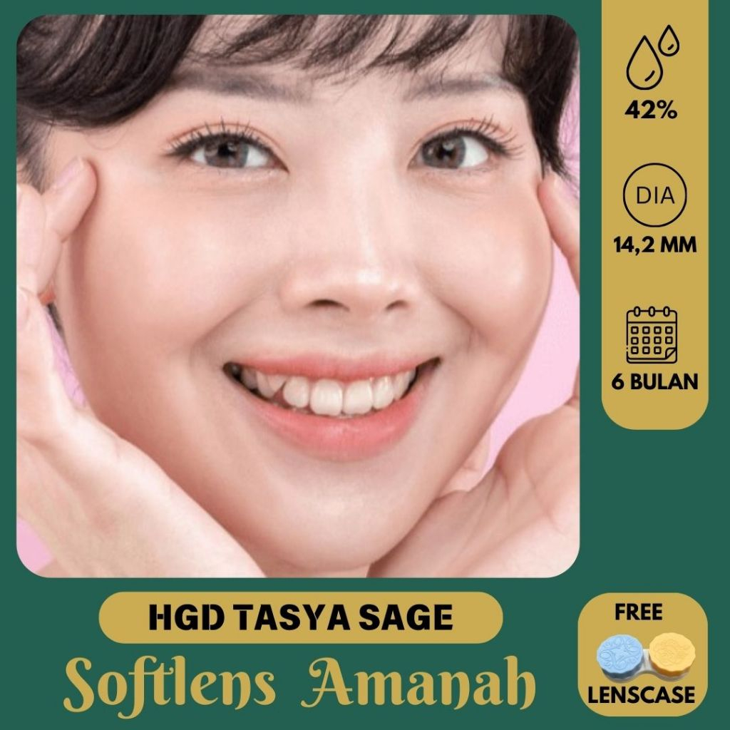 Jual Softlens HGD TASYA SAGE 14,2MM / Softlens Amanah / Softlen ...