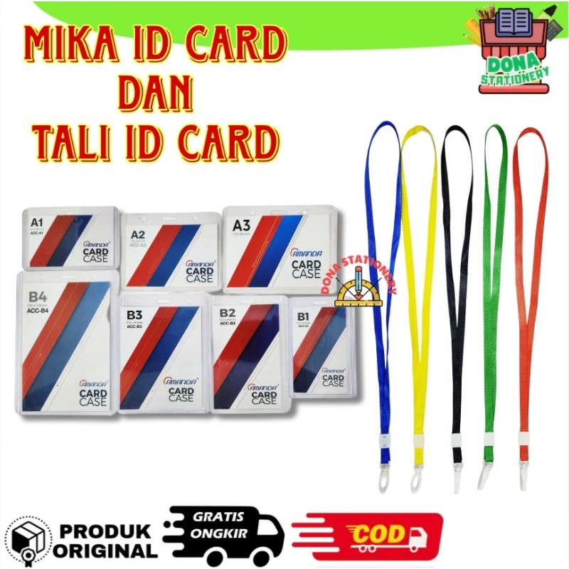 Jual ID CARD PLASTIK + TALI | ID CARD TEBAL A1 A2 A3 B1 B2 B3 B4 | MIKA ...