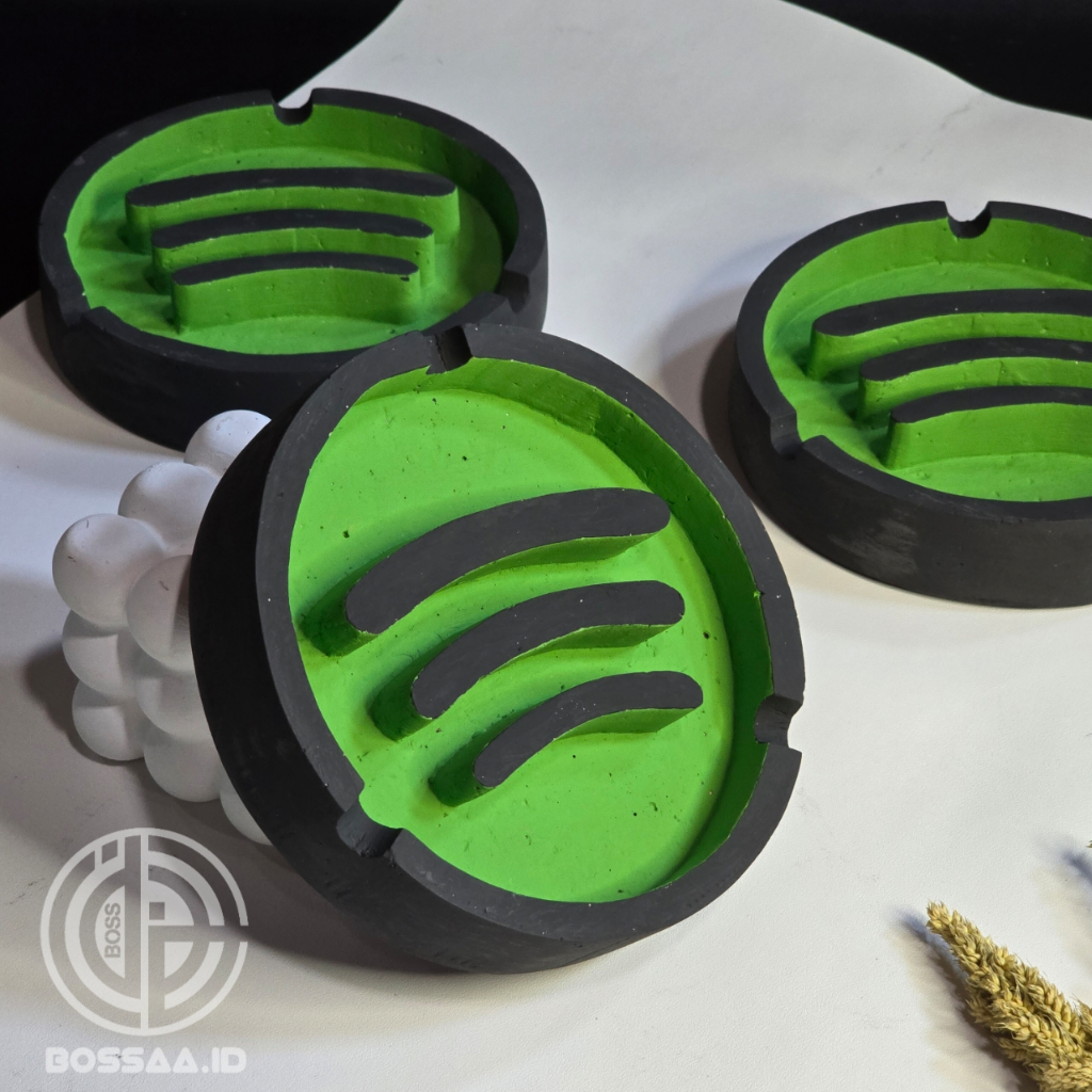 Jual Asbak Unik Hiasan Meja Aesthetic Logo Spotify | Shopee Indonesia