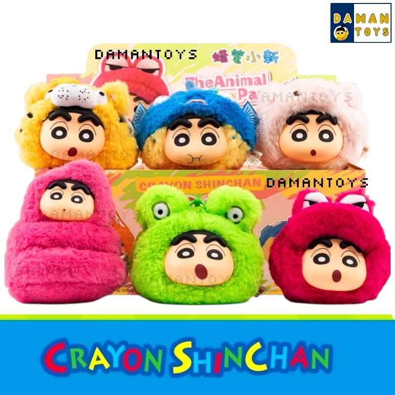 Jual Boneka Blind Box Crayon Shinchan Shin Chan The Animal Party Plush ...