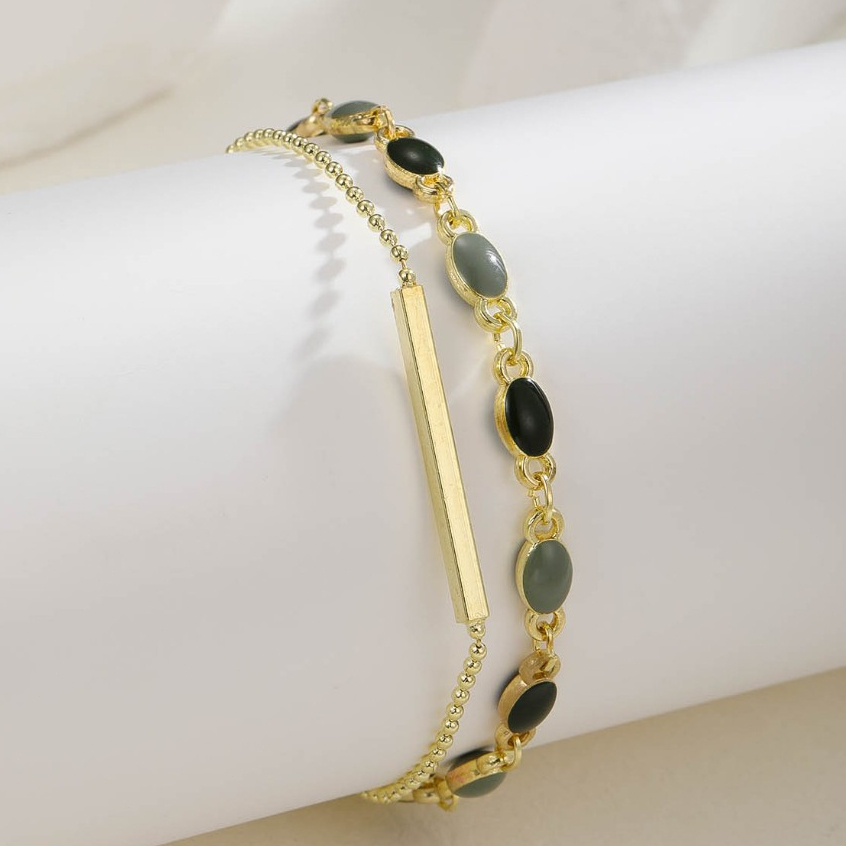 Jual KINGYARD Cyan double bracelet - Gelang Lapisan Ganda Antik ...