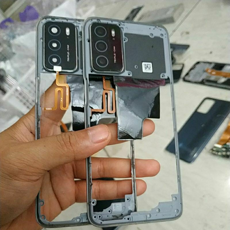 Jual Bezel set fingerprint bekas original Oppo a16 CPH2269 lecet ...