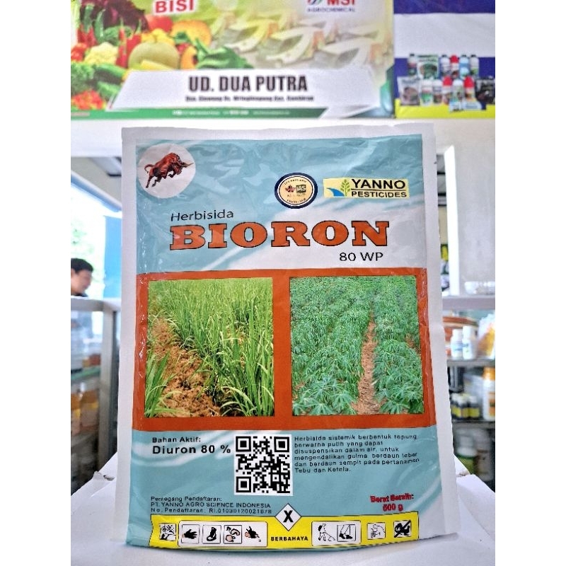 Jual Herbisida Sistemik BIORON 80 WP 500gram, Pembasmi Gulma Bedaun ...
