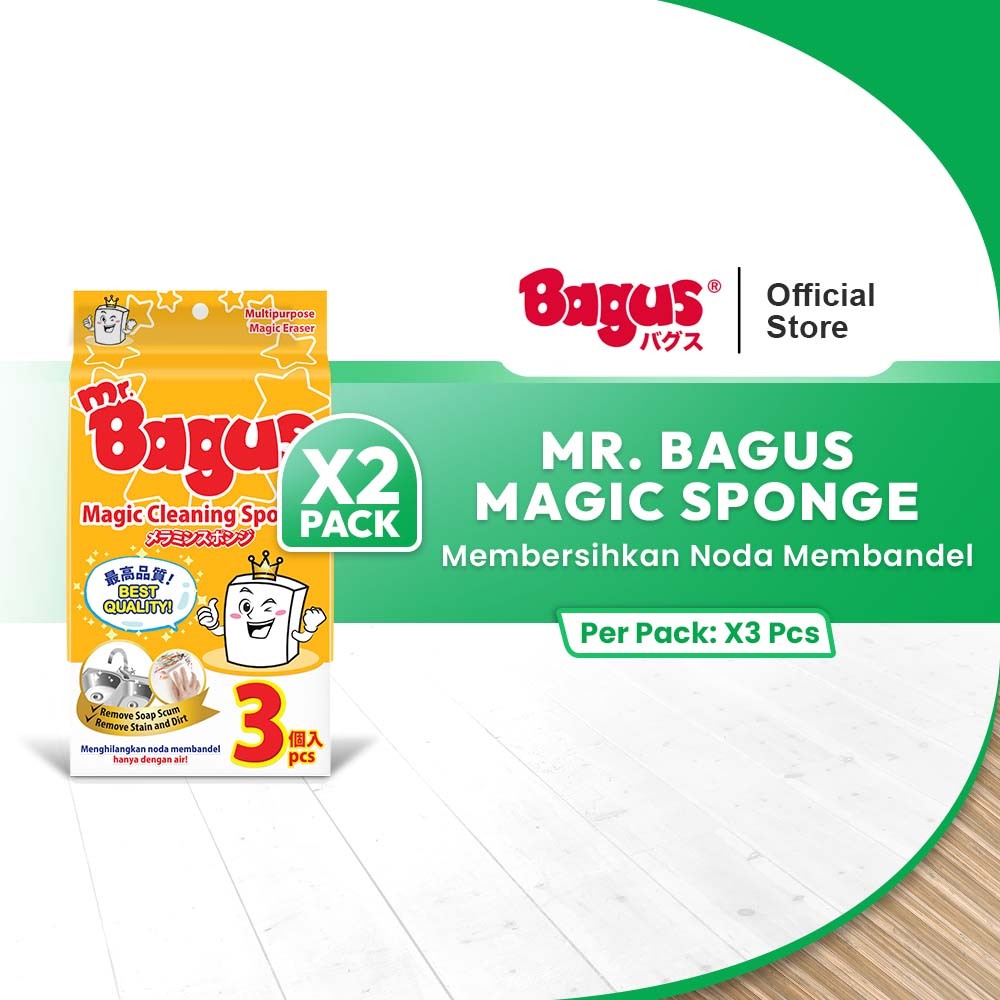 Jual [Twin Pack] Mr. Bagus Spons Ajaib Serbaguna Magic Sponge 2 Packs ...